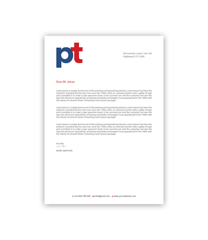 pt | 277 Letterhead Designs for PT CORPORATION INC