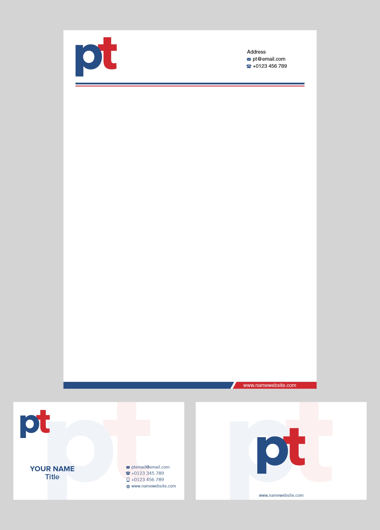 Letterhead Design for PT CORPORATION INC by B8 | Design #28802588
