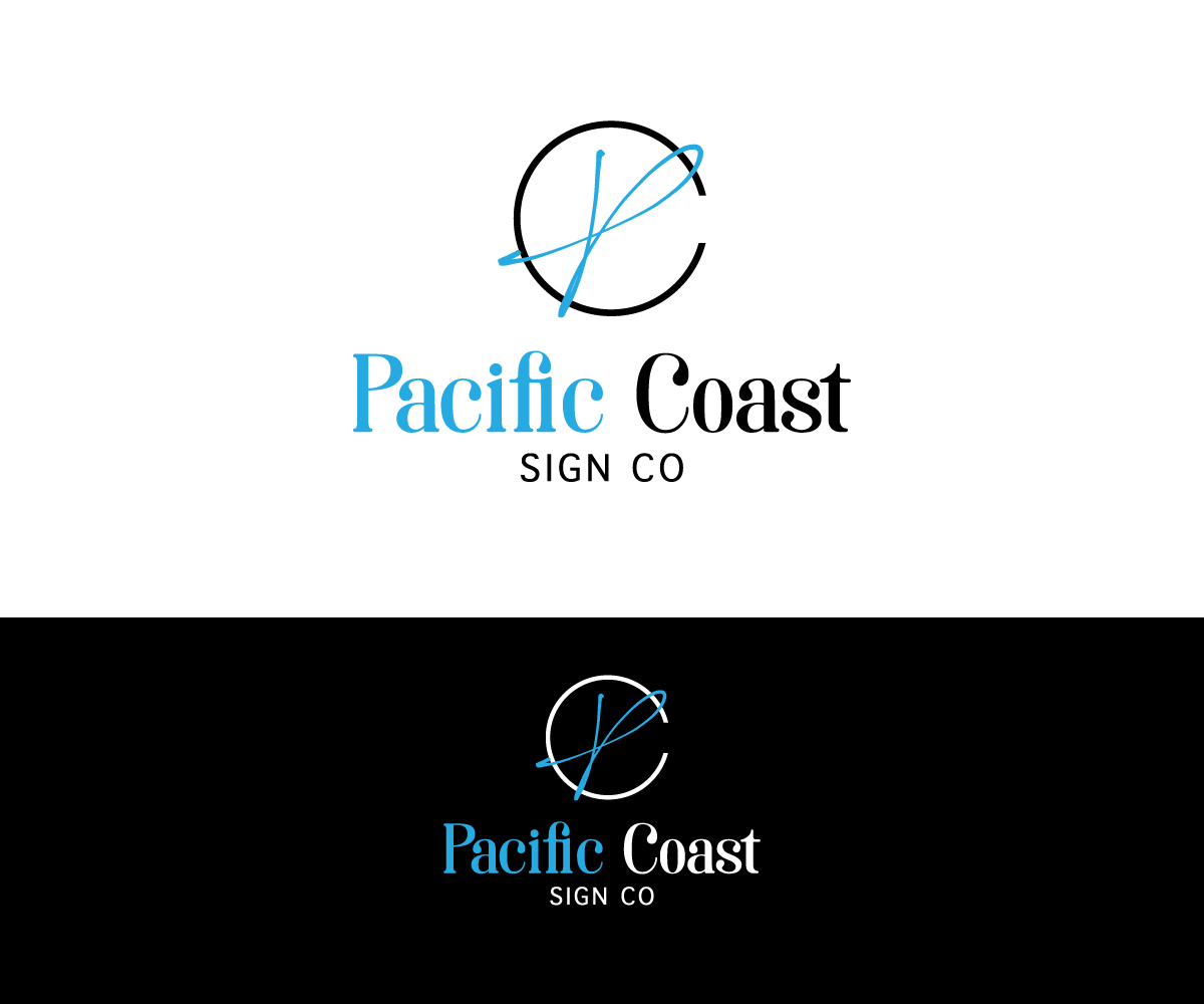 Logo Design for Pacific Coast Sign Co. (or "company") by wdesigner2 ...