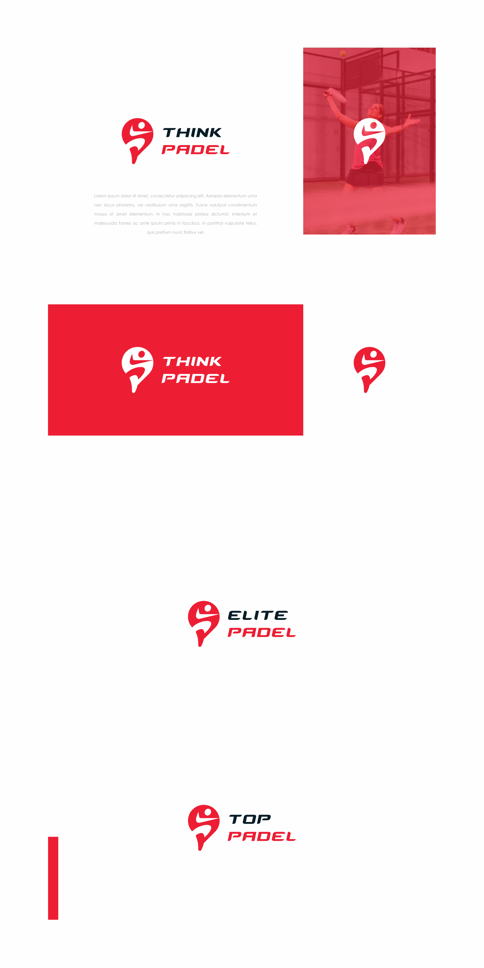 Modern, Elegant, sports/padel Logo Design for "think padel" OR "elite ...