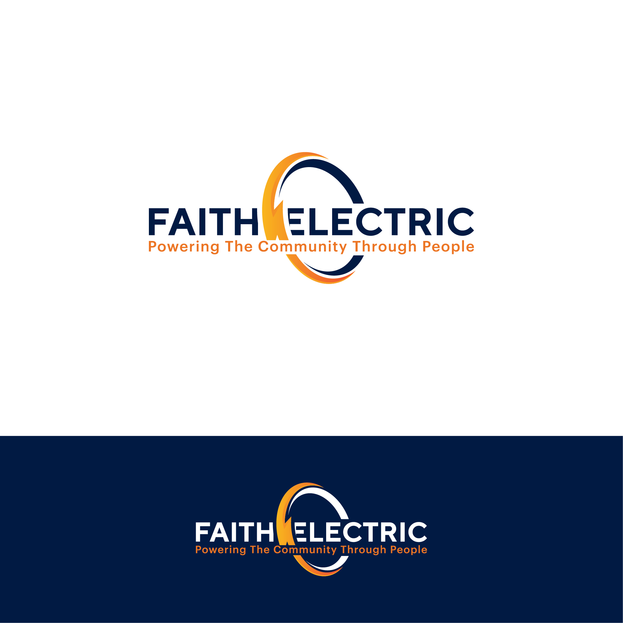 Modern, Professional, Electric Logo Design for FAITH ELECTRIC ...
