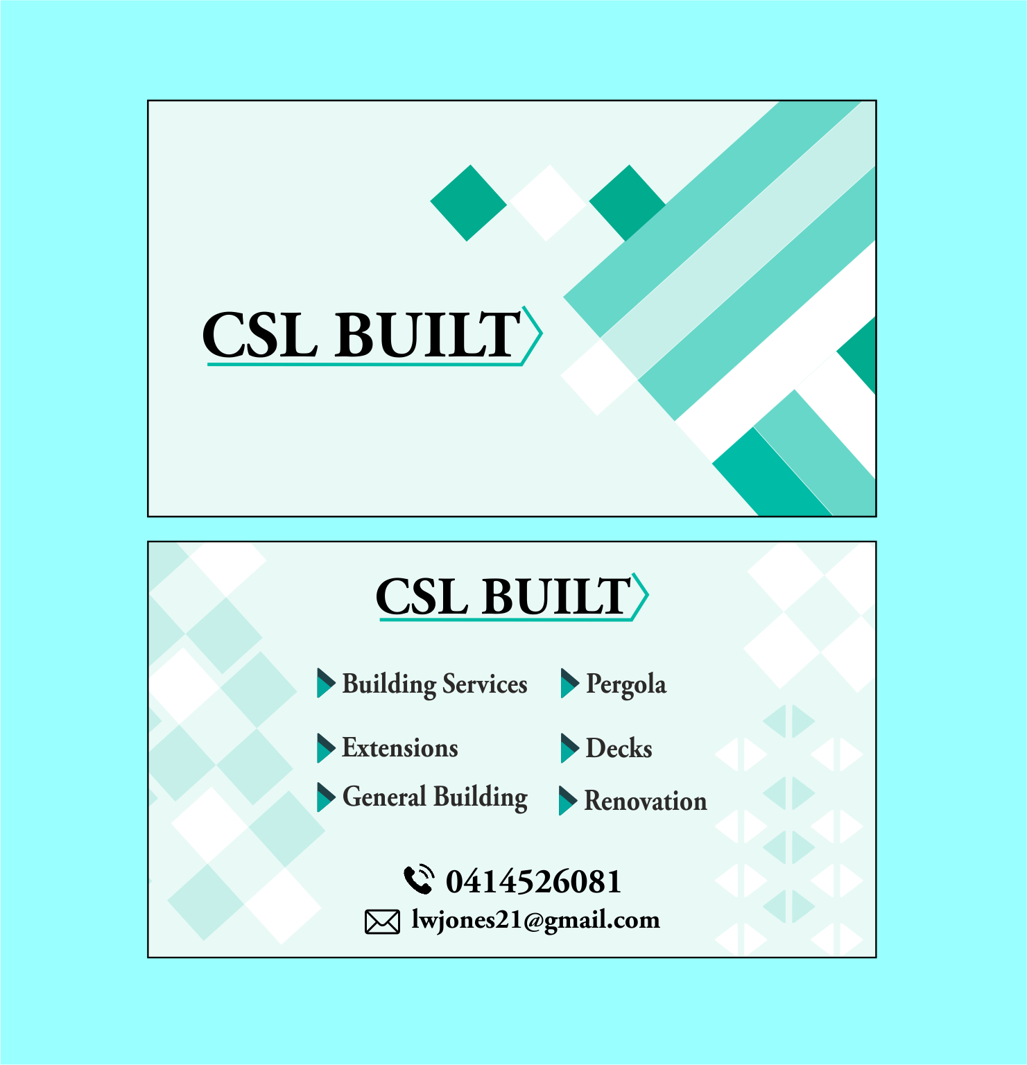 Modern, Professional, building Business Card Design for a Company by SJ ...