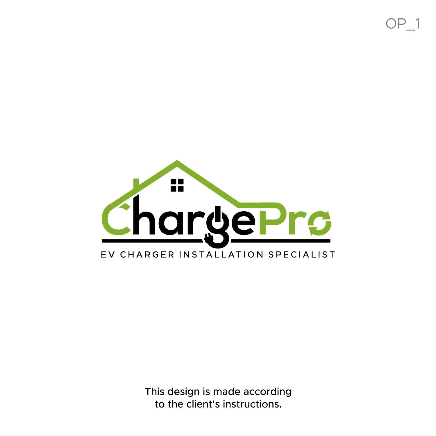 Elegant, Playful Logo Design for ChargePro ...EV Charger Installation ...