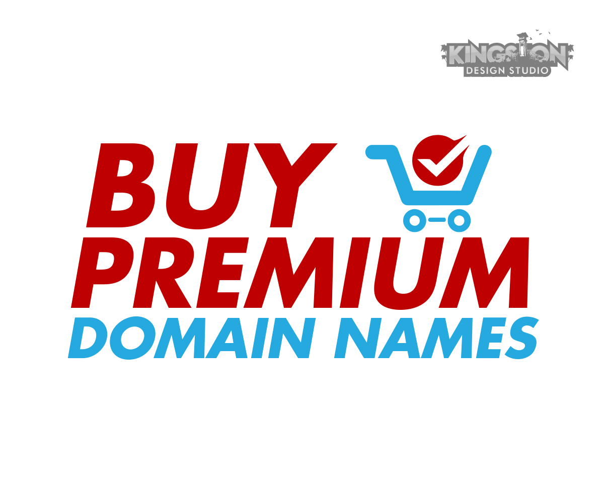 Domain Logo Design for Buy Premium Domain Names by insert name here ...