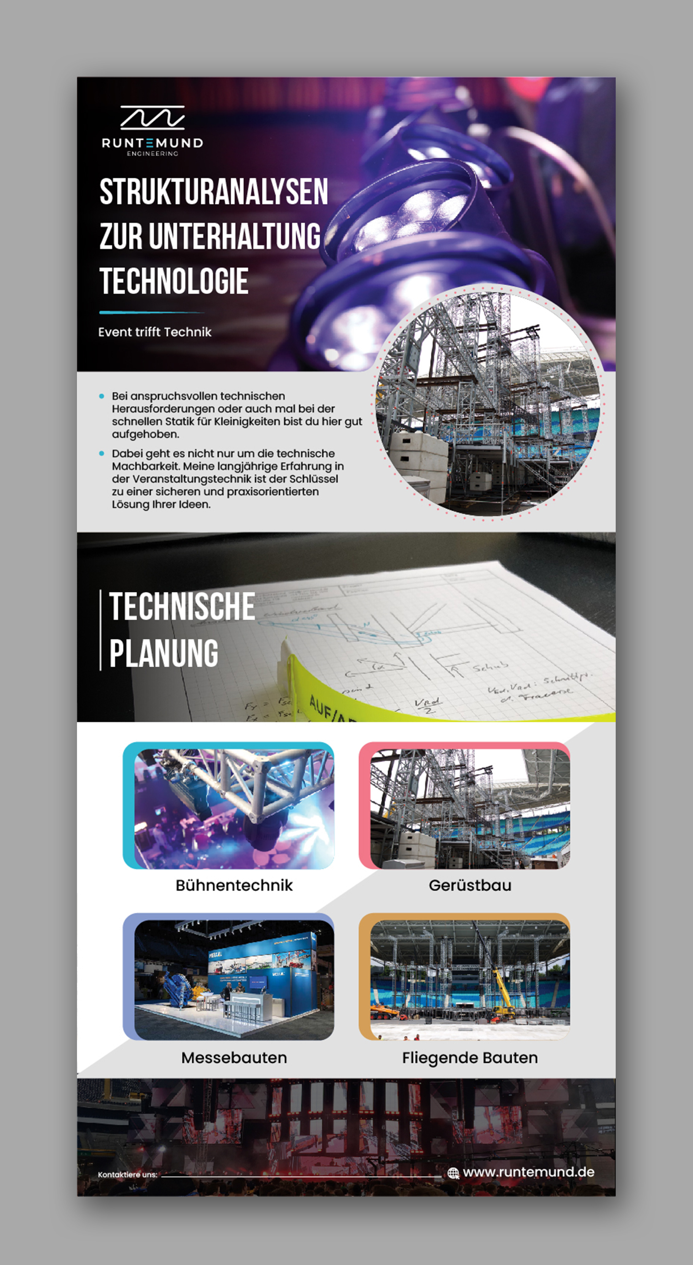 Modern, Professional Newspaper Ad Design for Runtemund Engineering by ...