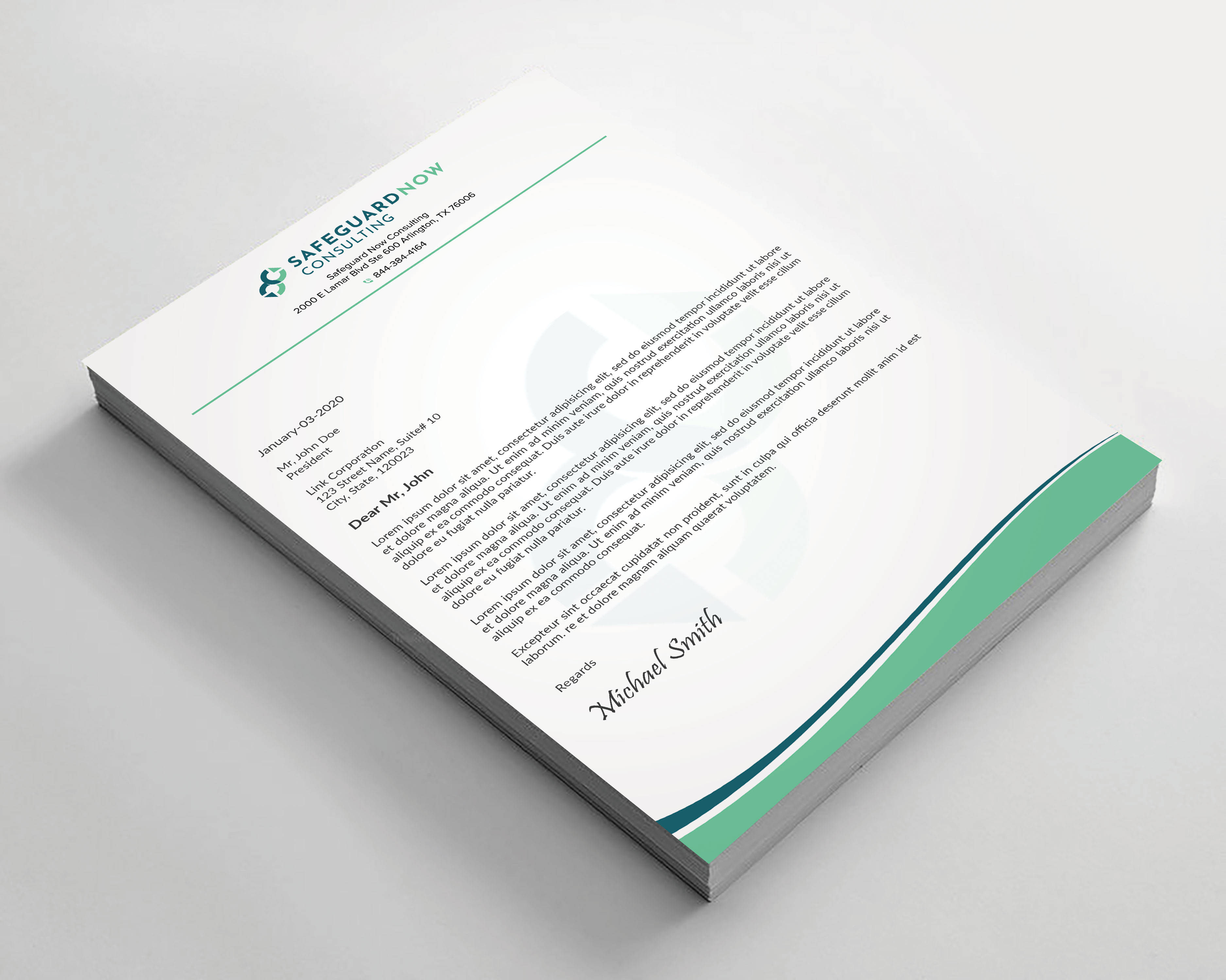 Letterhead Design for Safeguard Now Consulting by sadikul islam | Design #28905121