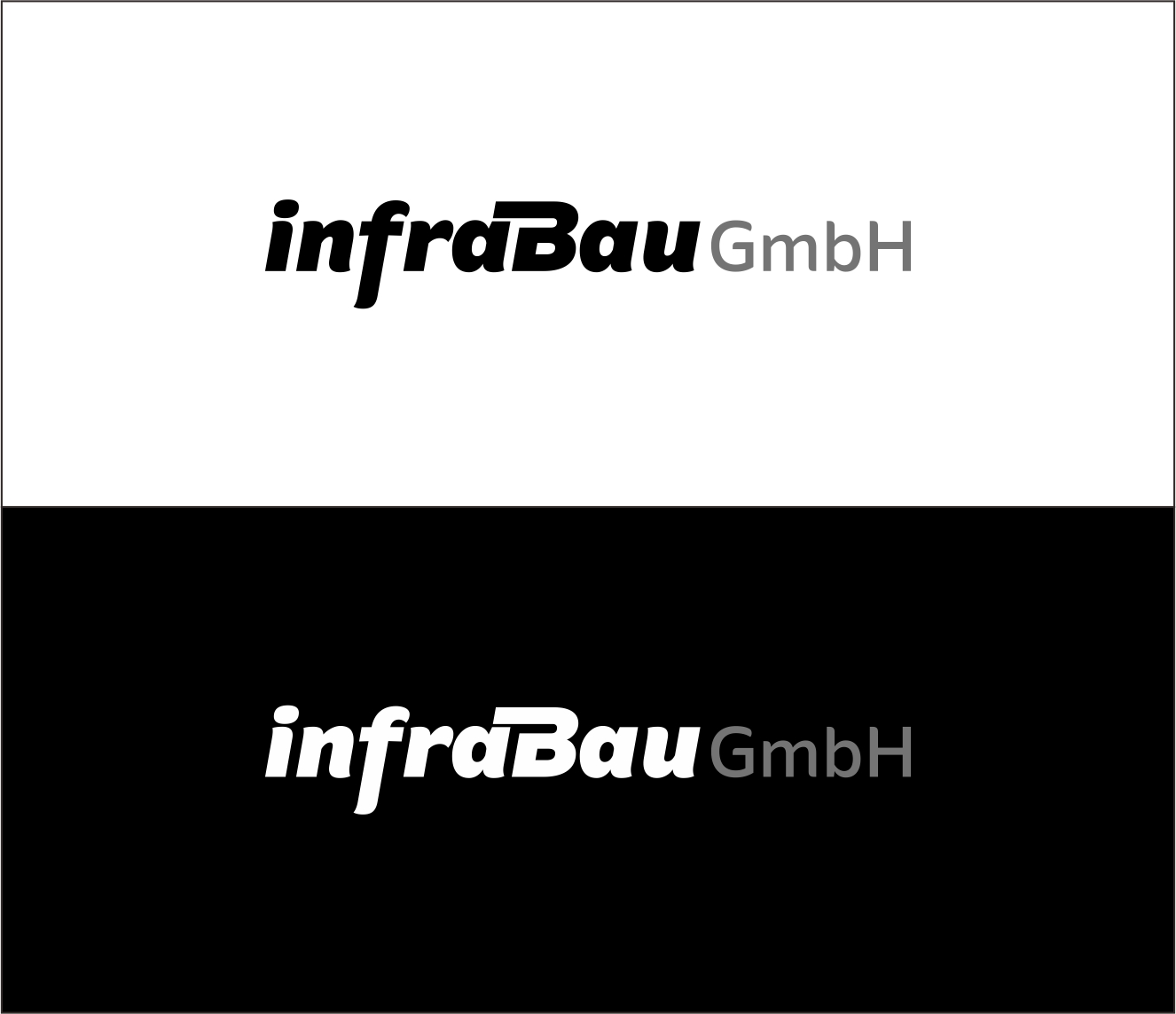 Elegant, Serious, Baubereich Logo Design for infraBau GmbH by Student ...