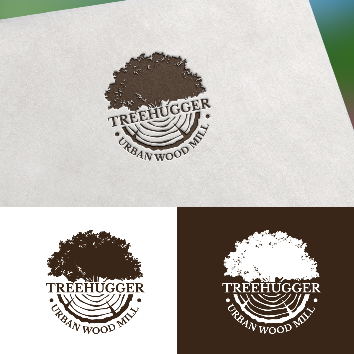 Logo Design for TreeHugger II Urban Wood Mill by Ava Olivia | Design ...