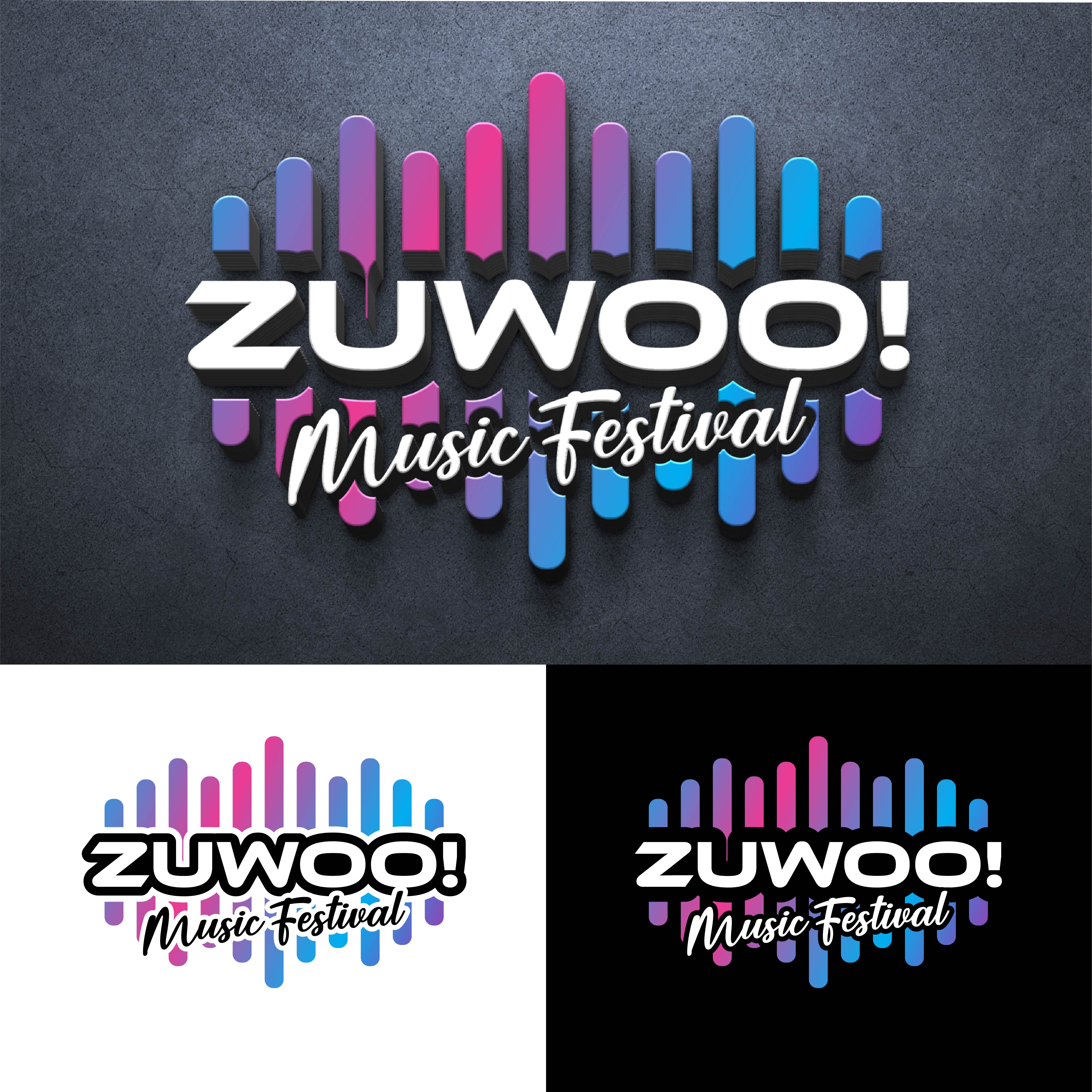 Elegant, Playful, Electronic Music Festival Logo Design for Zuwoo ... Elegant, Playful, Electronic Music Festival Logo Design for Zuwoo ...