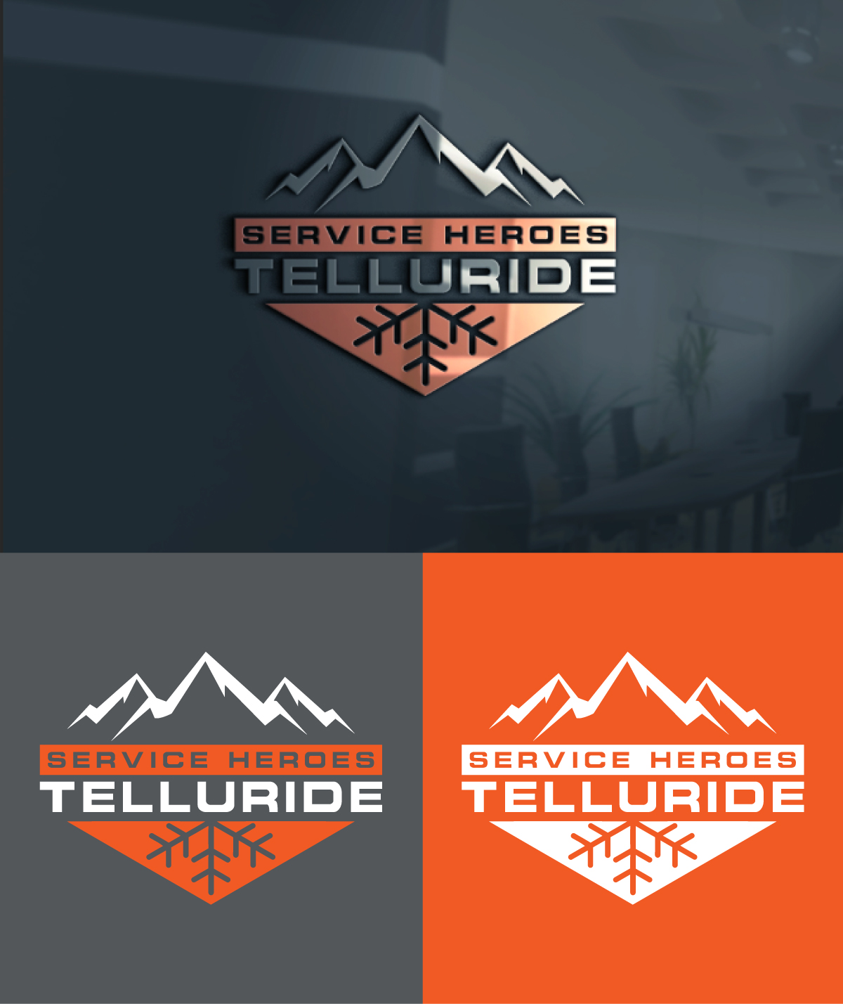 Bold, Serious, service, snow removal Logo Design for Telluride Service ...
