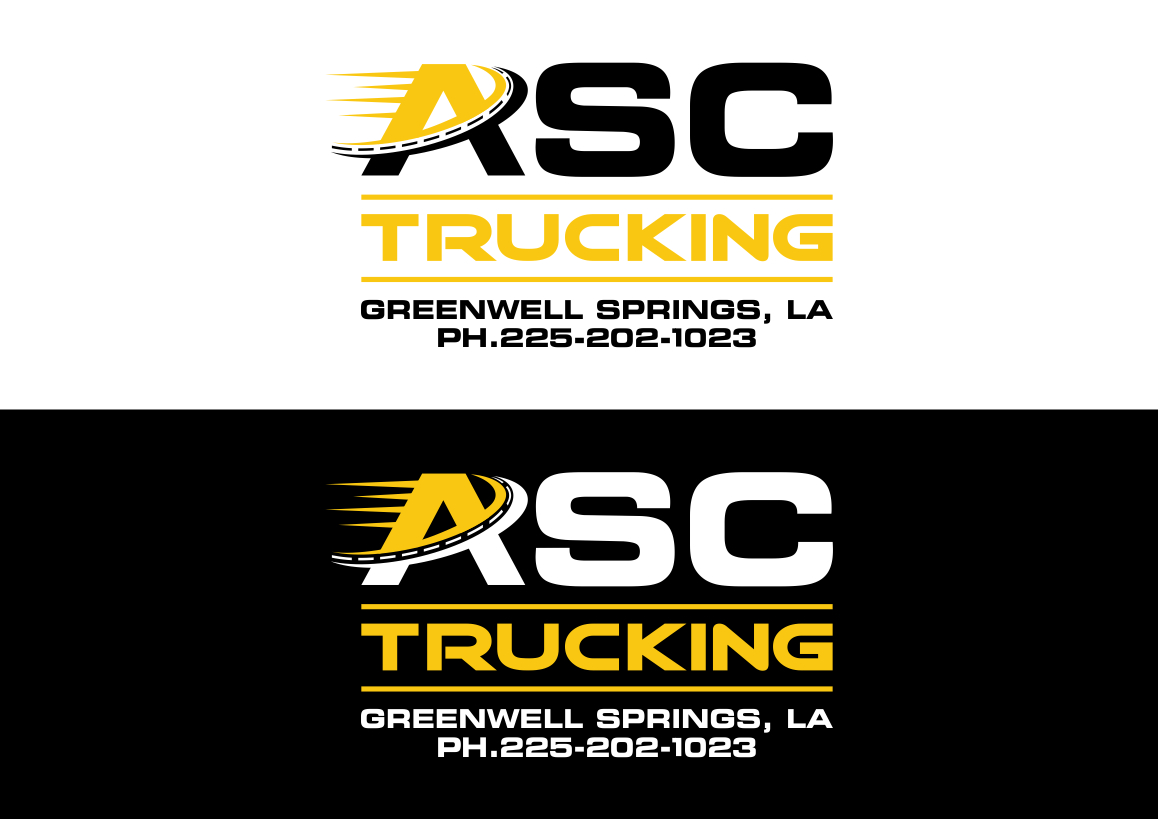 Bold, Serious, Transportation Logo Design for Name-ASC Trucking ...