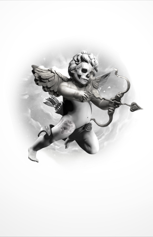Realistic Cupid x Skull Tattoo | 11 Tattoo Designs for a business in ...