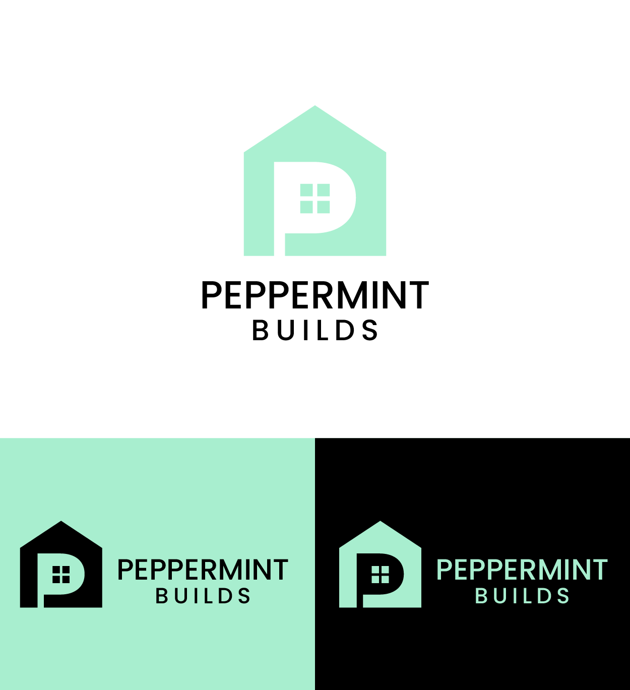 Logo Design for Peppermint Builds by erpin | Design #28955598