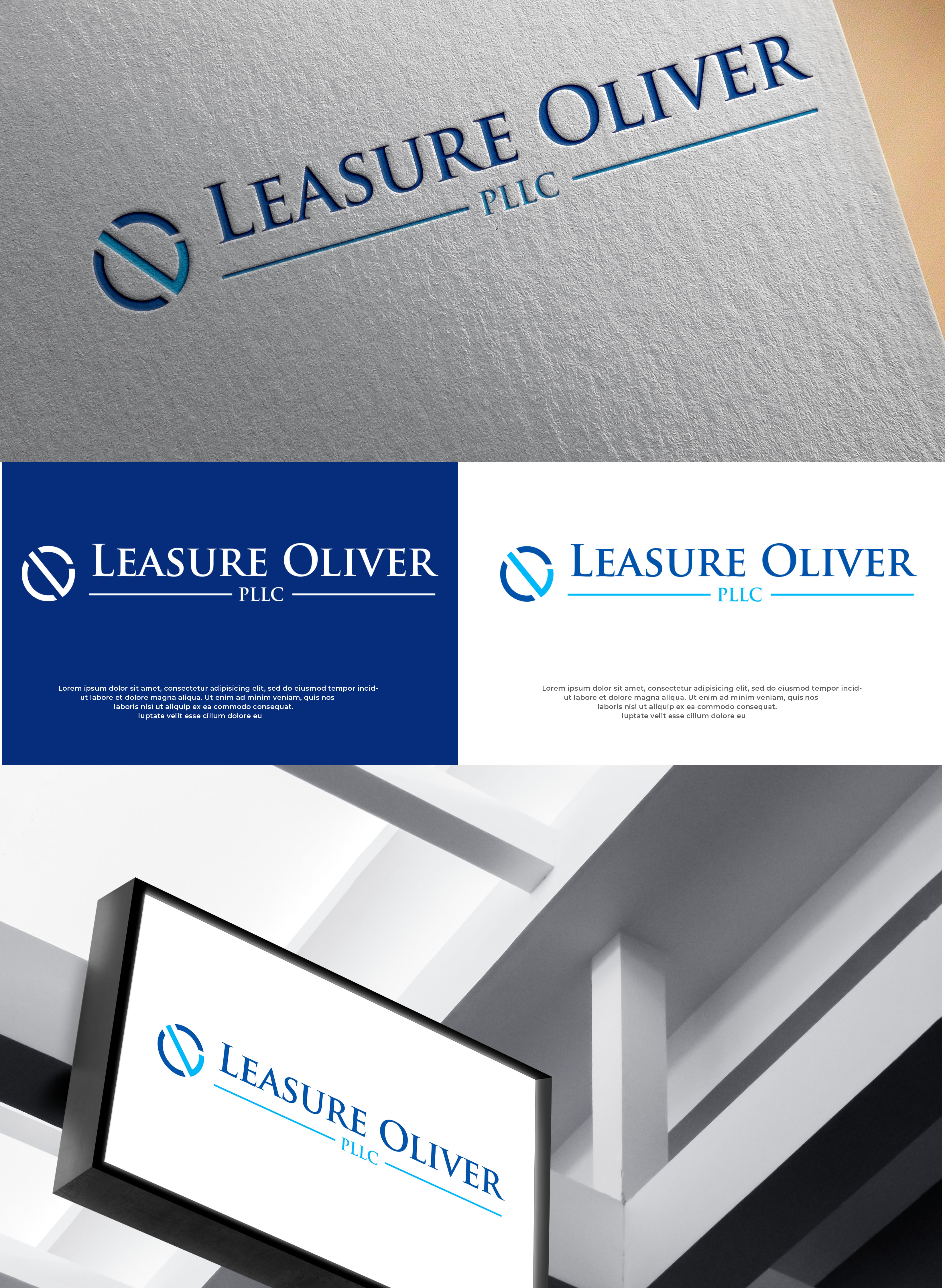 Bold, Modern, Legal Logo Design for Leasure Oliver, PLLC by ...