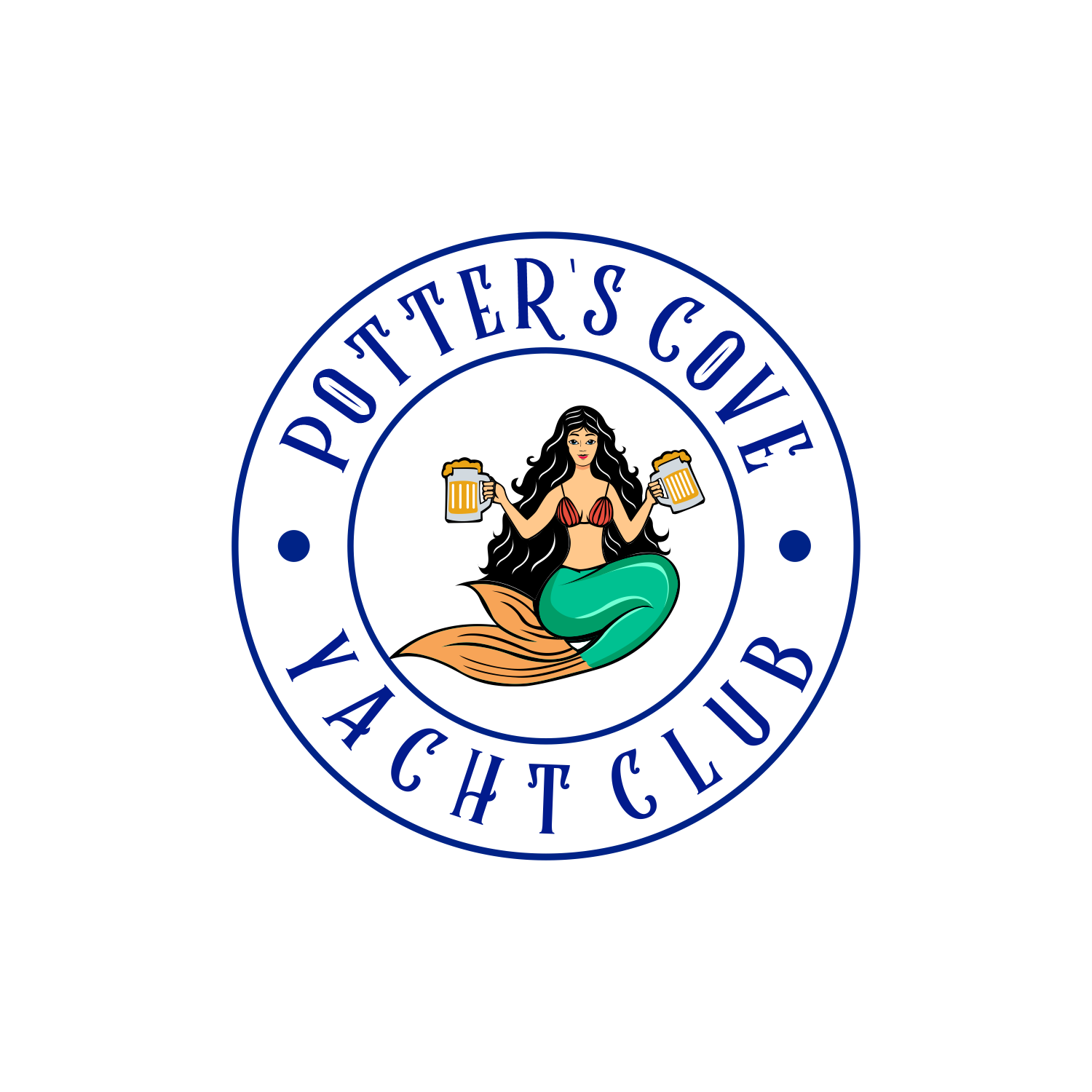 Playful, Traditional, Boating Club Logo Design for Potter's Cove Yacht ...