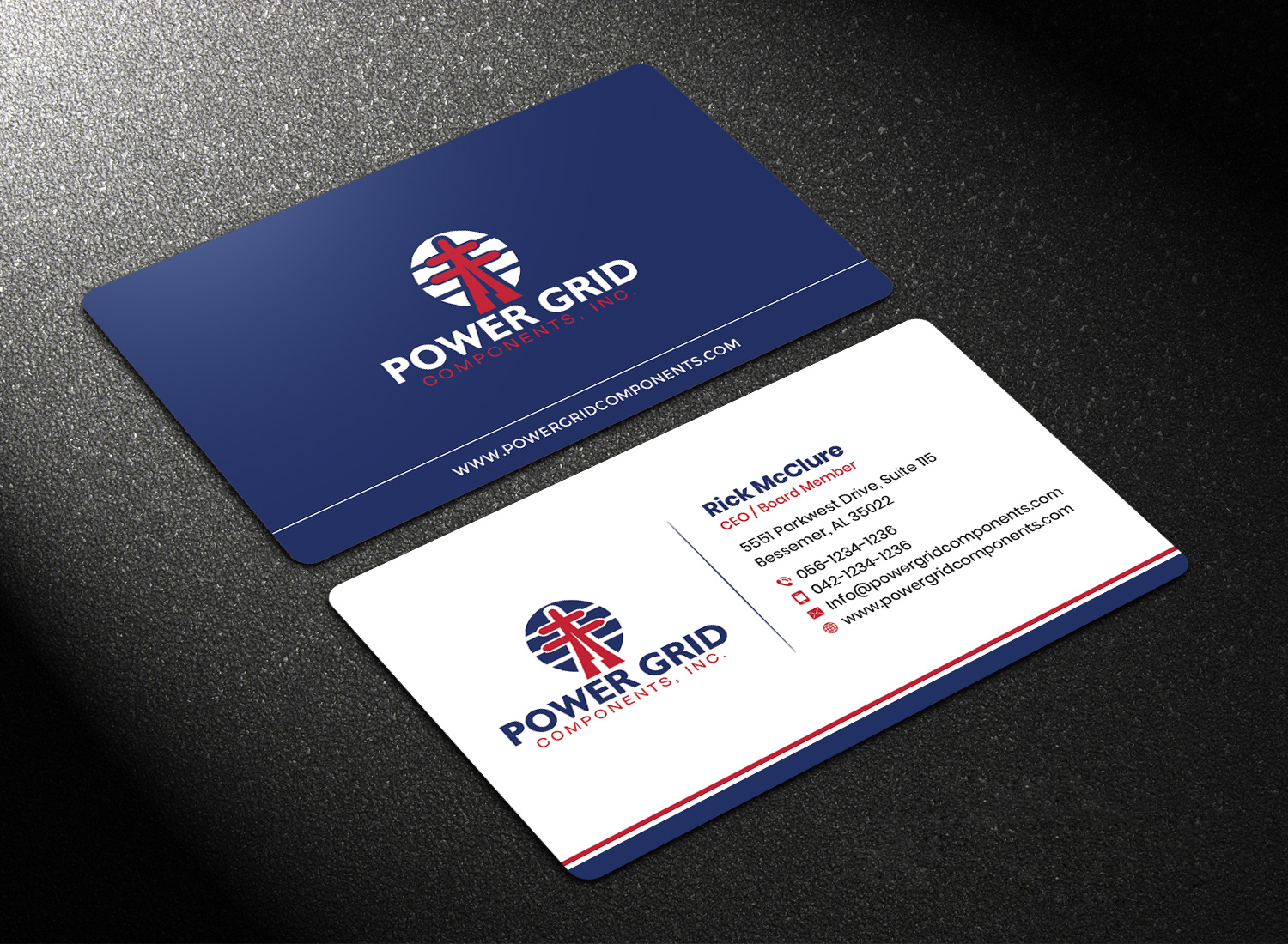 Elegant, Playful, US Power Grid Business Card Design for a Company by ...