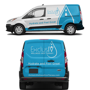 ExclusIV Wellness Drip Therapy Mobile IV vehicle wrap | 69 Car Wrap ...