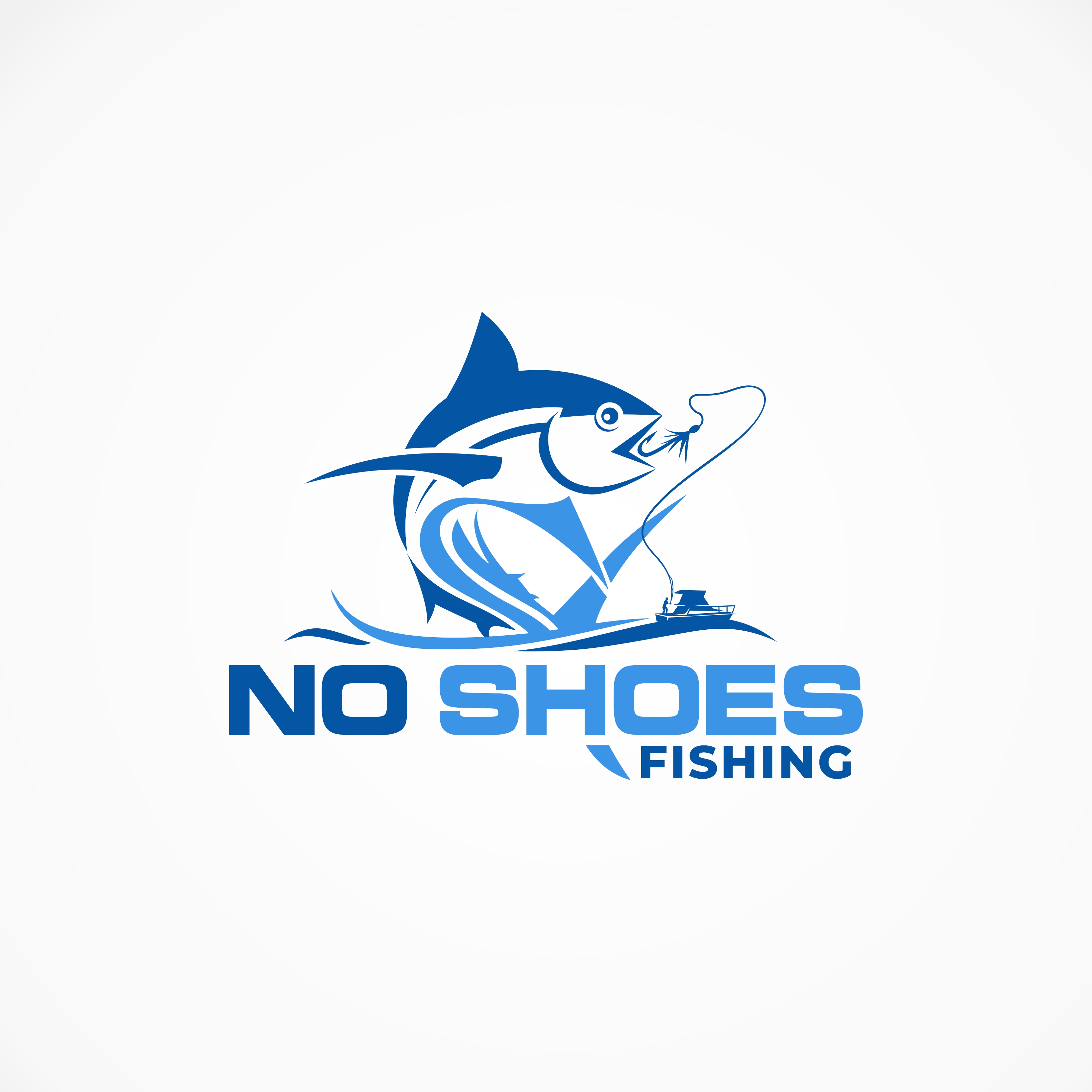Playful, Modern, Boat tours, charter fishing Logo Design for No Shoes ...