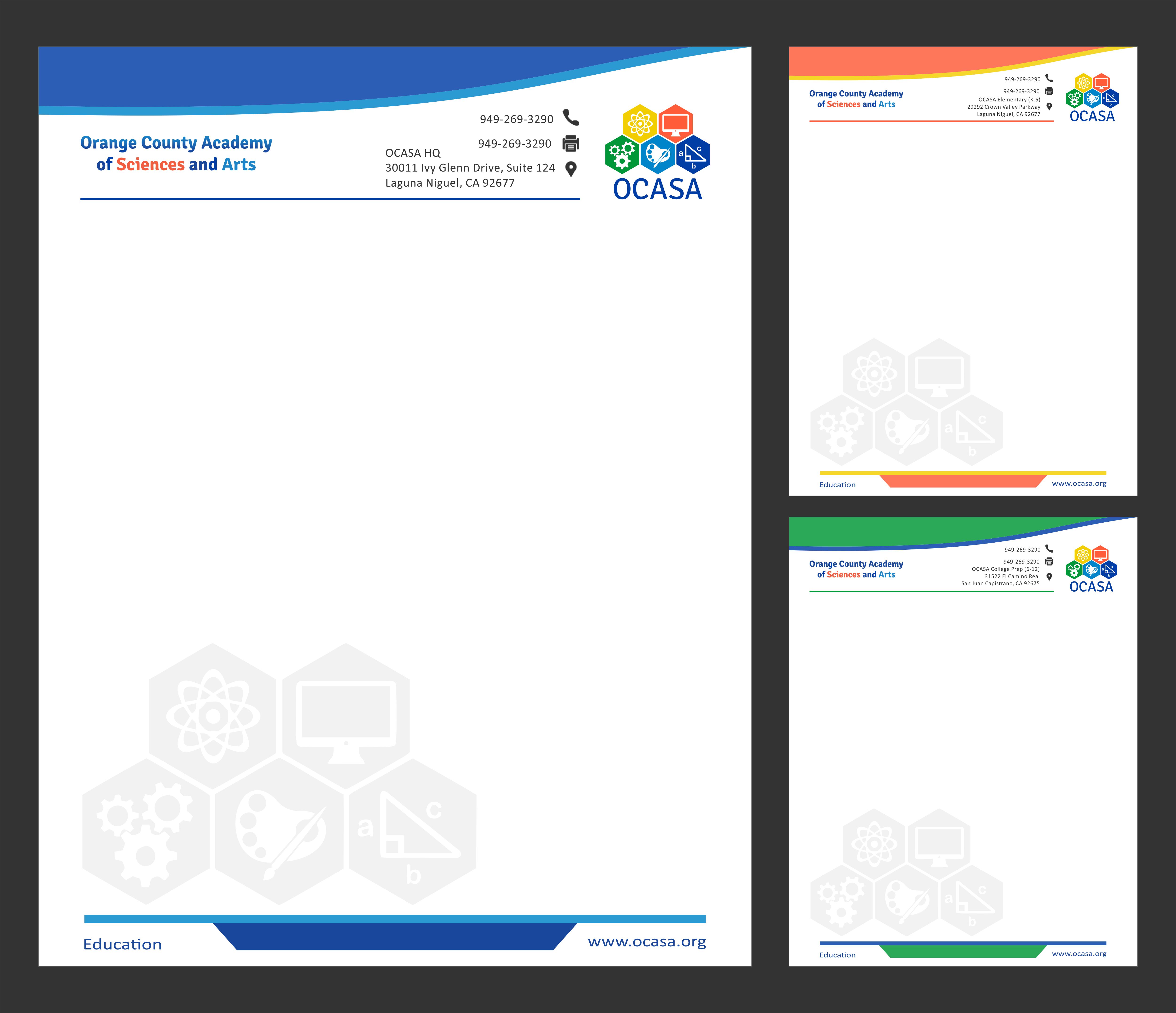 Modern, Professional, Education Stationery Design for Orange County ...