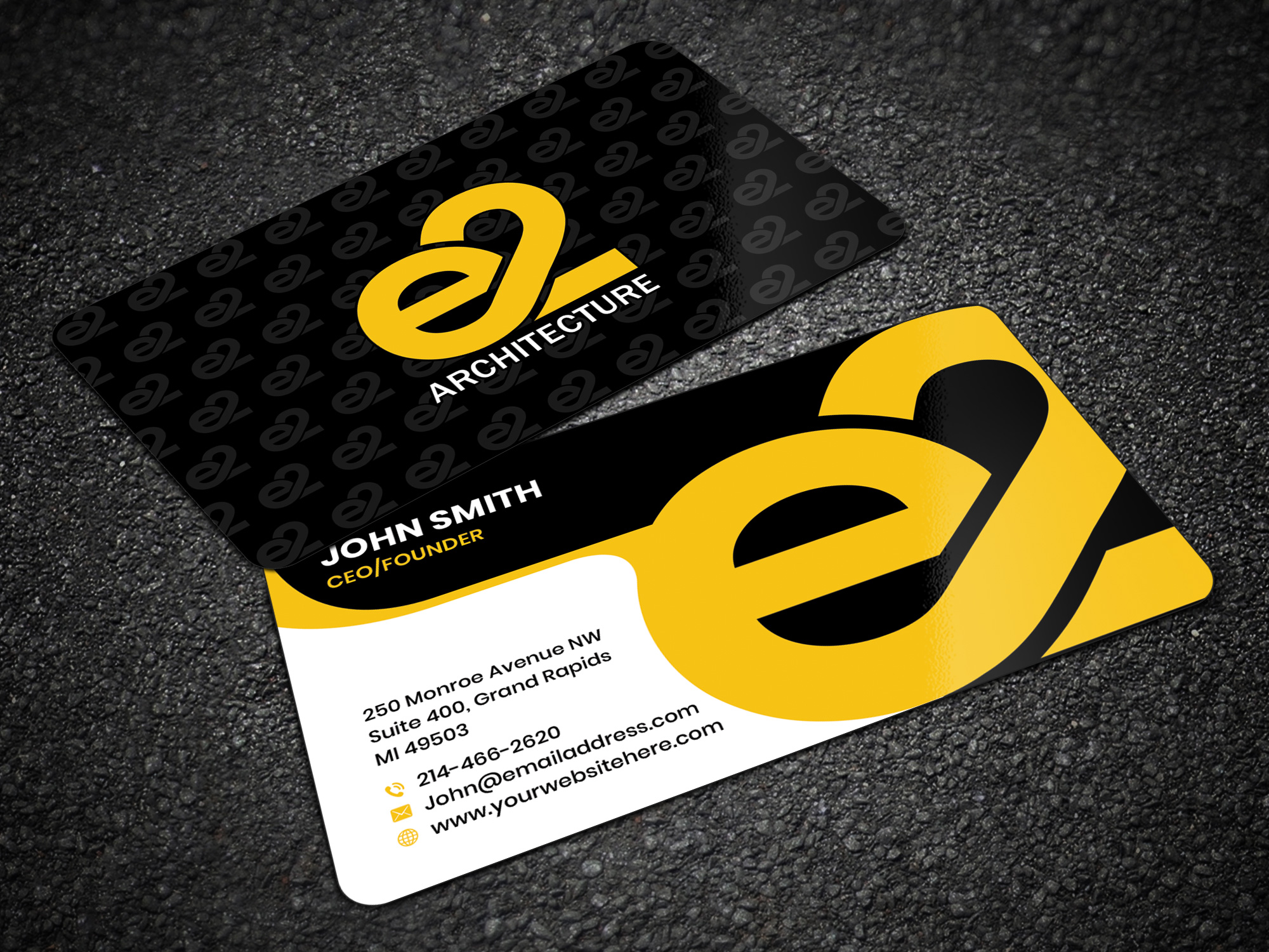 Bold, Modern, Architecture Business Card Design for E2 Architecture by ...