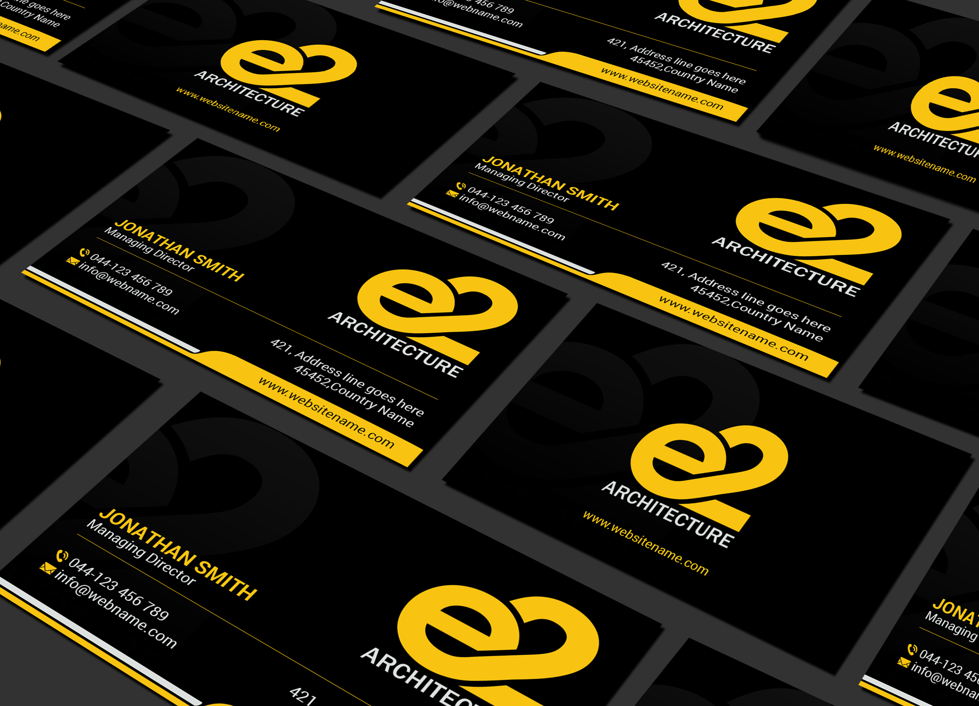 Bold, Modern, Architecture Business Card Design for E2 Architecture by ...