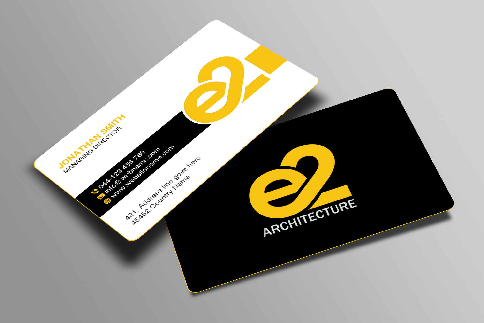 Bold, Modern, Architecture Business Card Design for E2 Architecture by ...