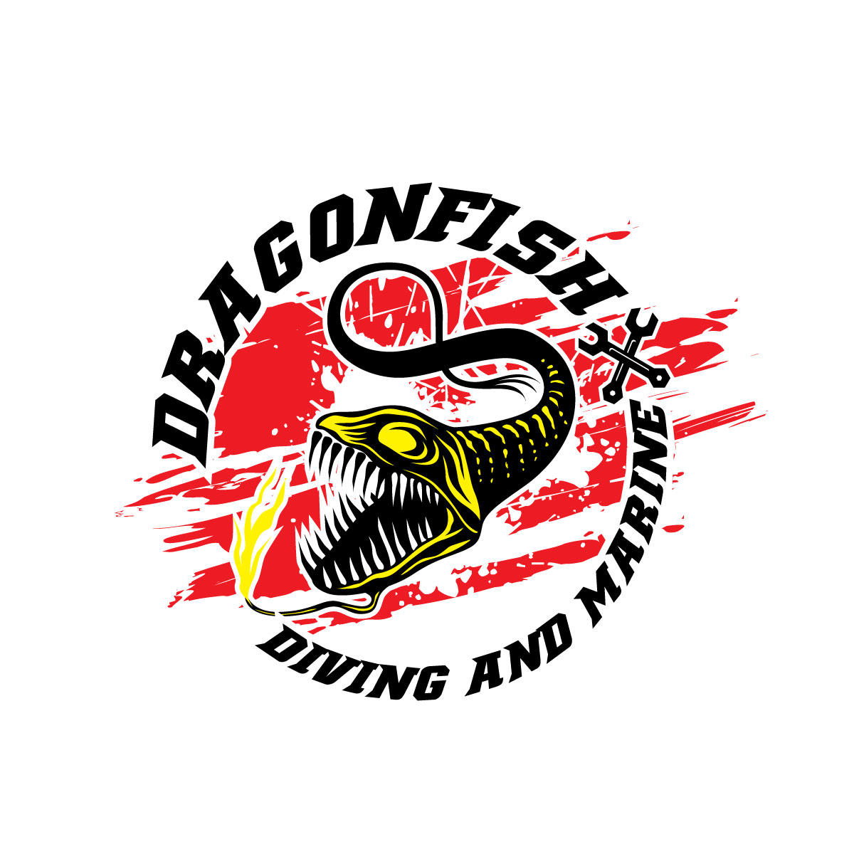 Logo Design for DRAGONFISH DIVING AND MARINE by DesignFriday | Design ...
