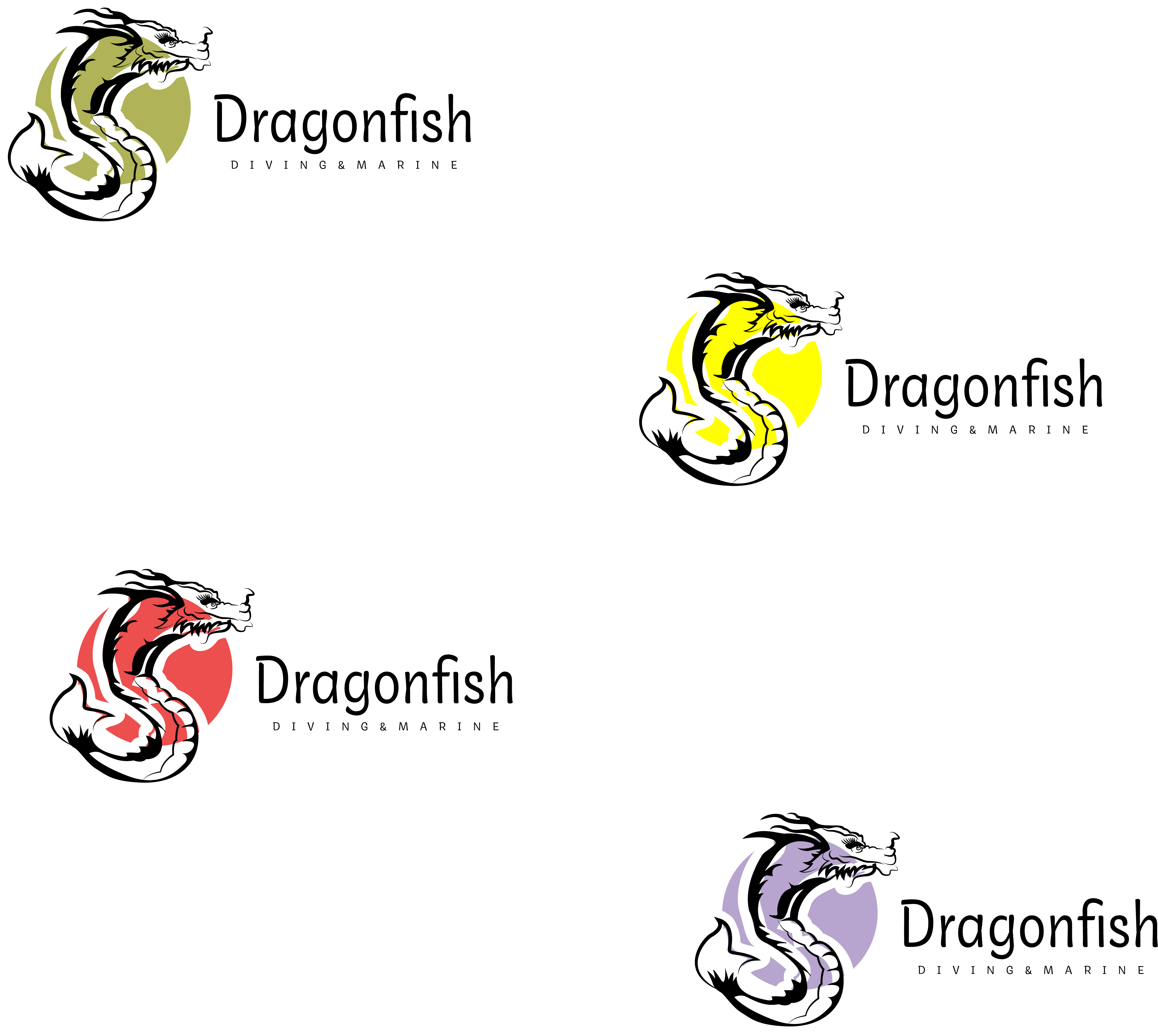 Logo Design for DRAGONFISH DIVING AND MARINE by Gopi adithi | Design ...