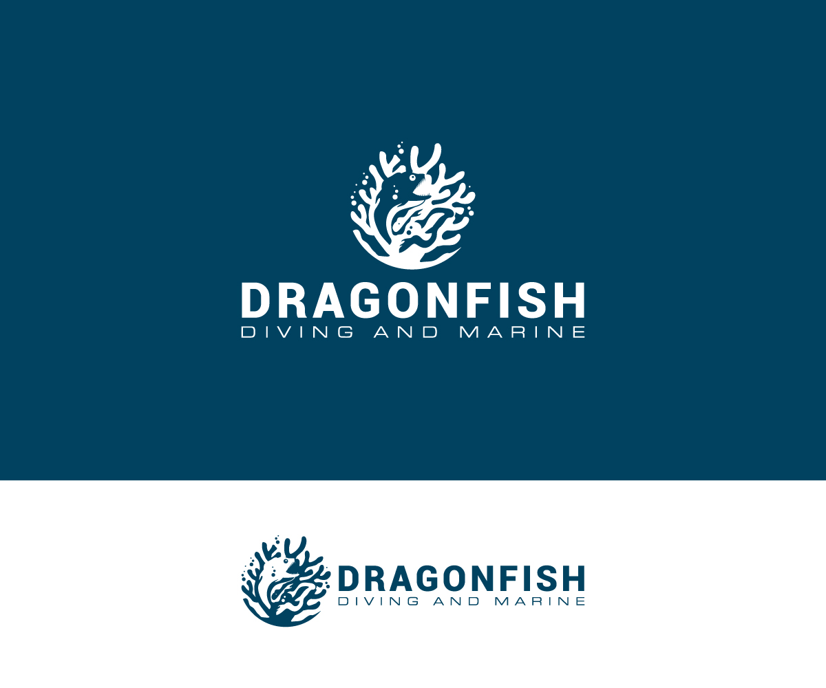 Logo Design for DRAGONFISH DIVING AND MARINE by arcoalex | Design #29029558