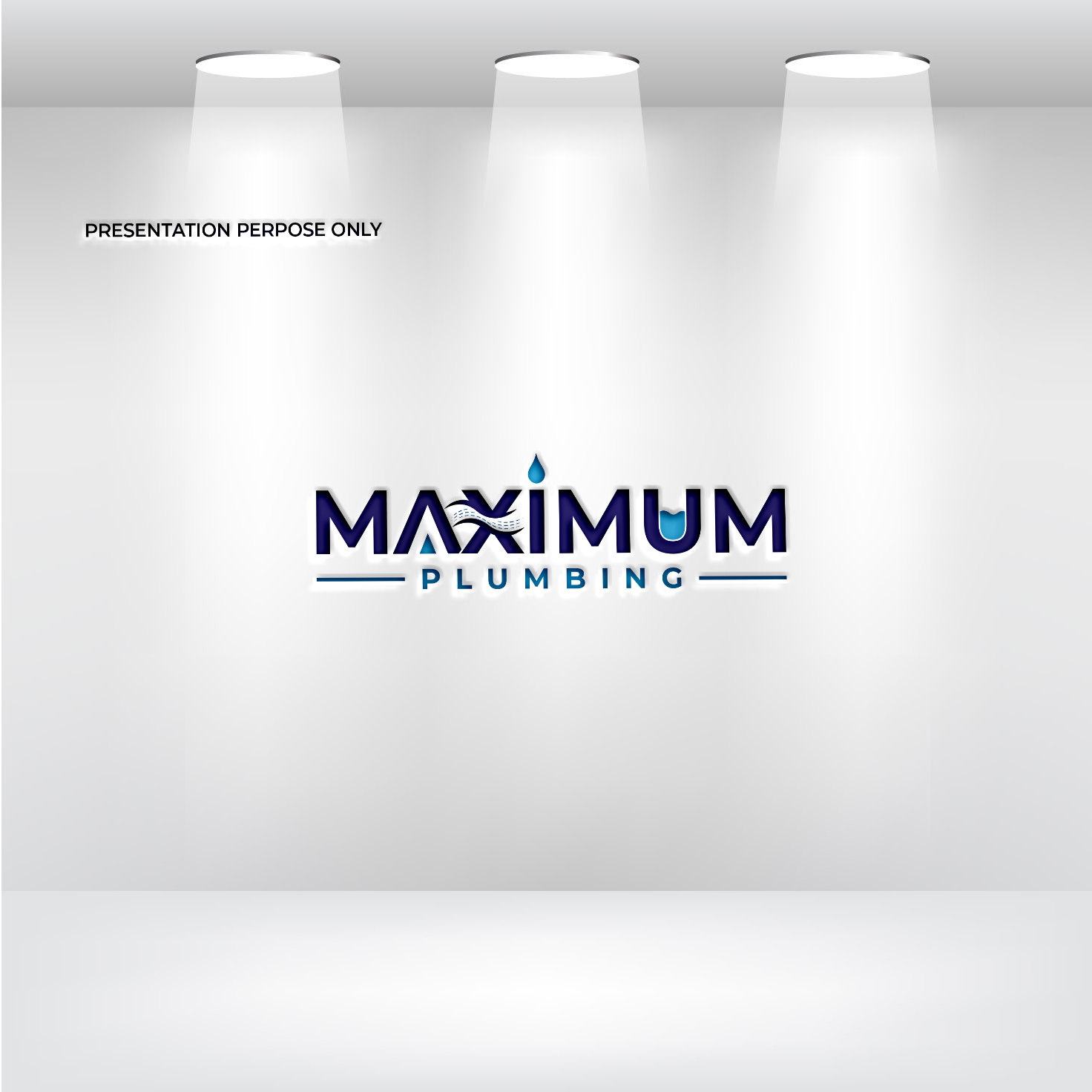 Logo Design for Maximum Plumbing by RS_Design | Design #29029852