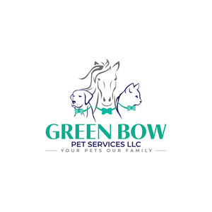 Pet Services logo design | 63 Logo Designs for Green Bow Pet Services ...