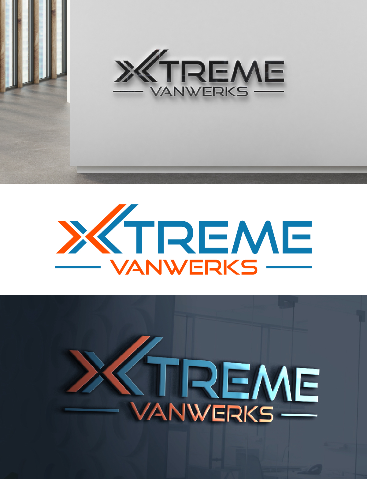 Modern, Bold Logo Design for Xtreme Vanwerks by RainART | Design #29038861