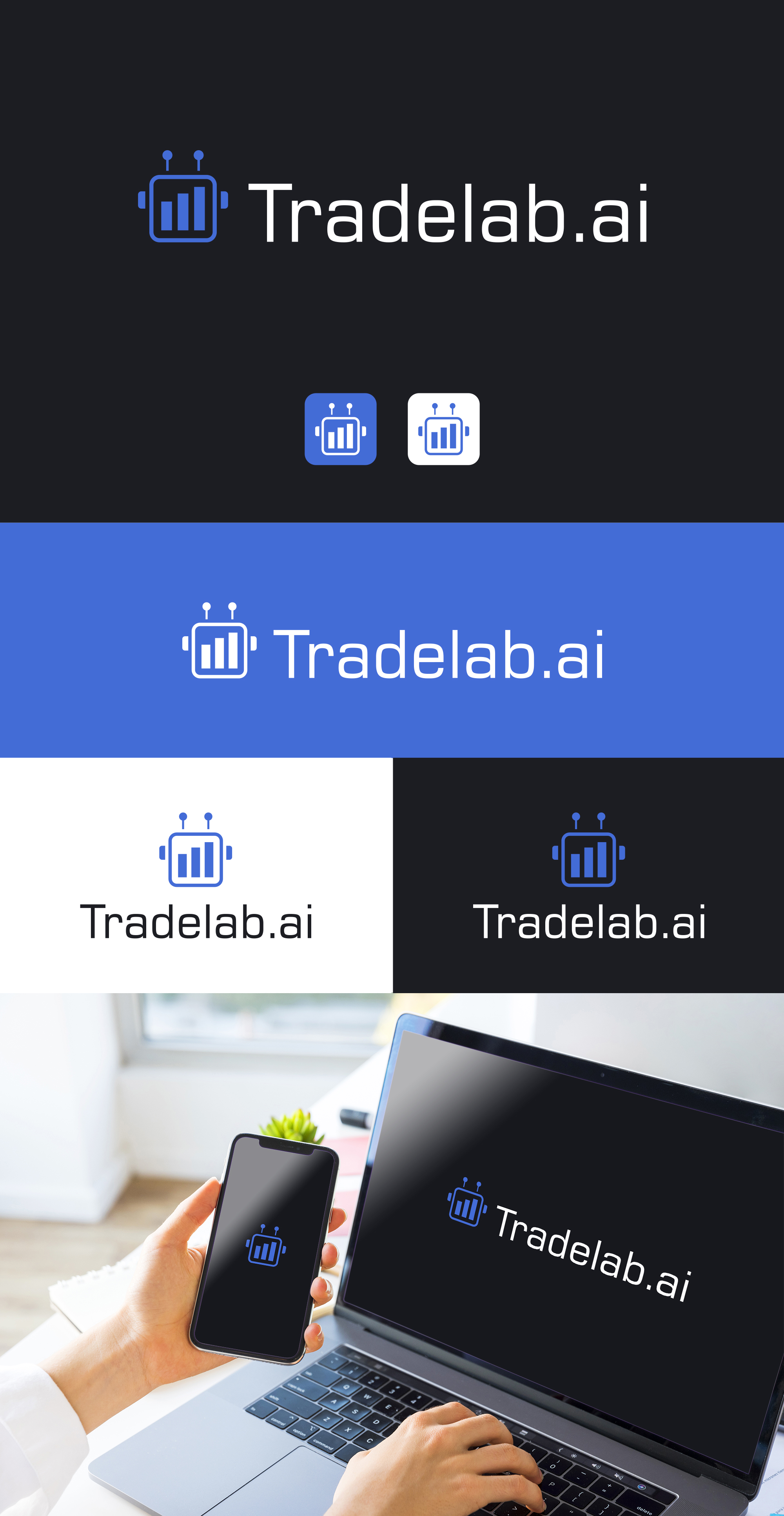 Bold, Serious, Automation Crypto Financial Logo Design for "Tradelab ...