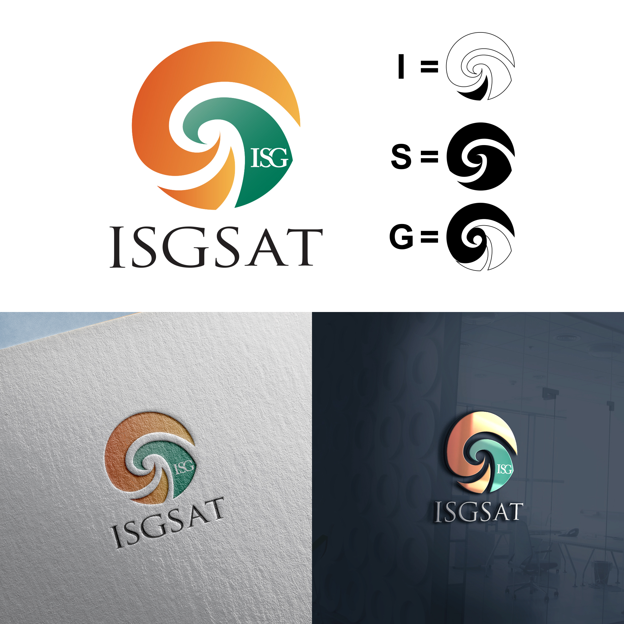 Bold, Serious, Satellite Communication Logo Design for ISGSat by ...