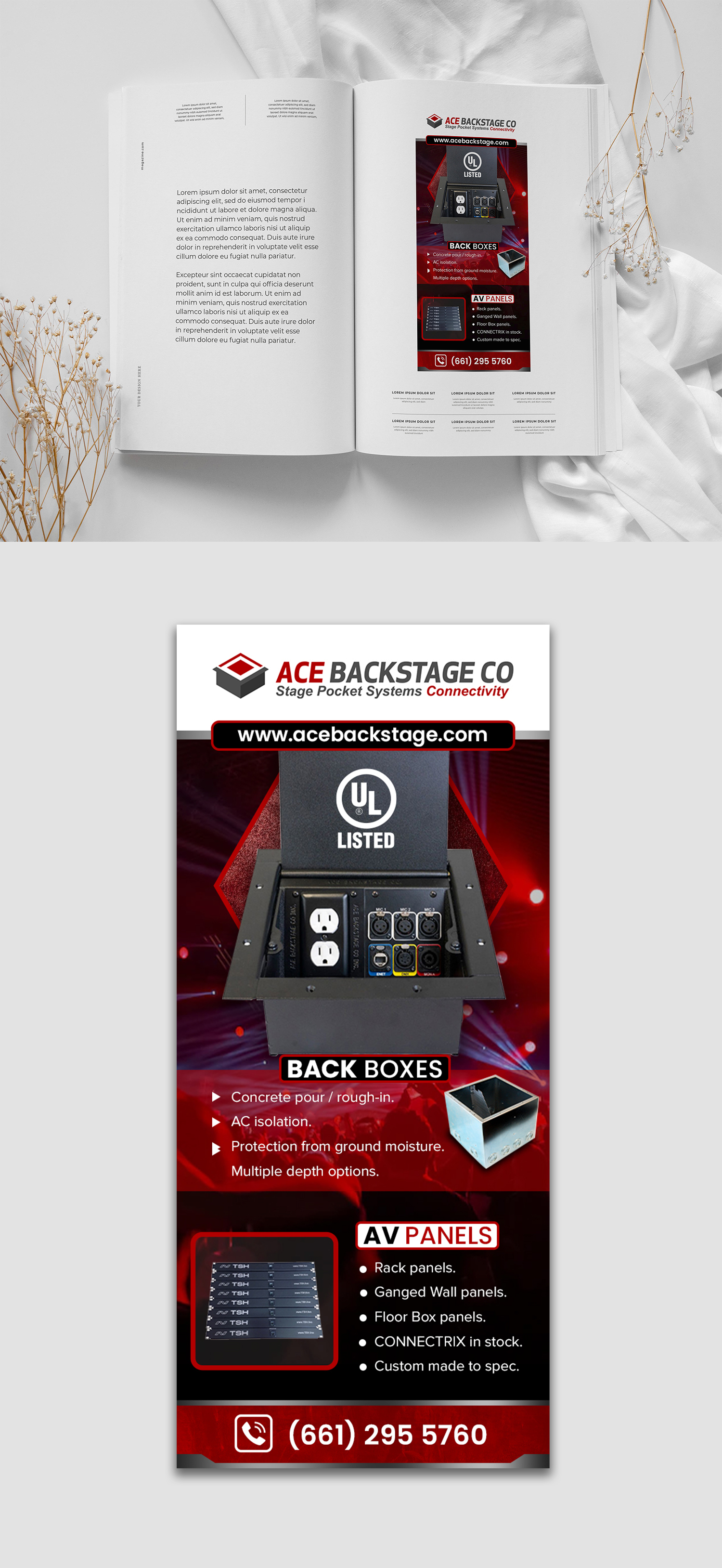 Bold, Professional, Audio Video Sound and Lighting Advertisement Design ...