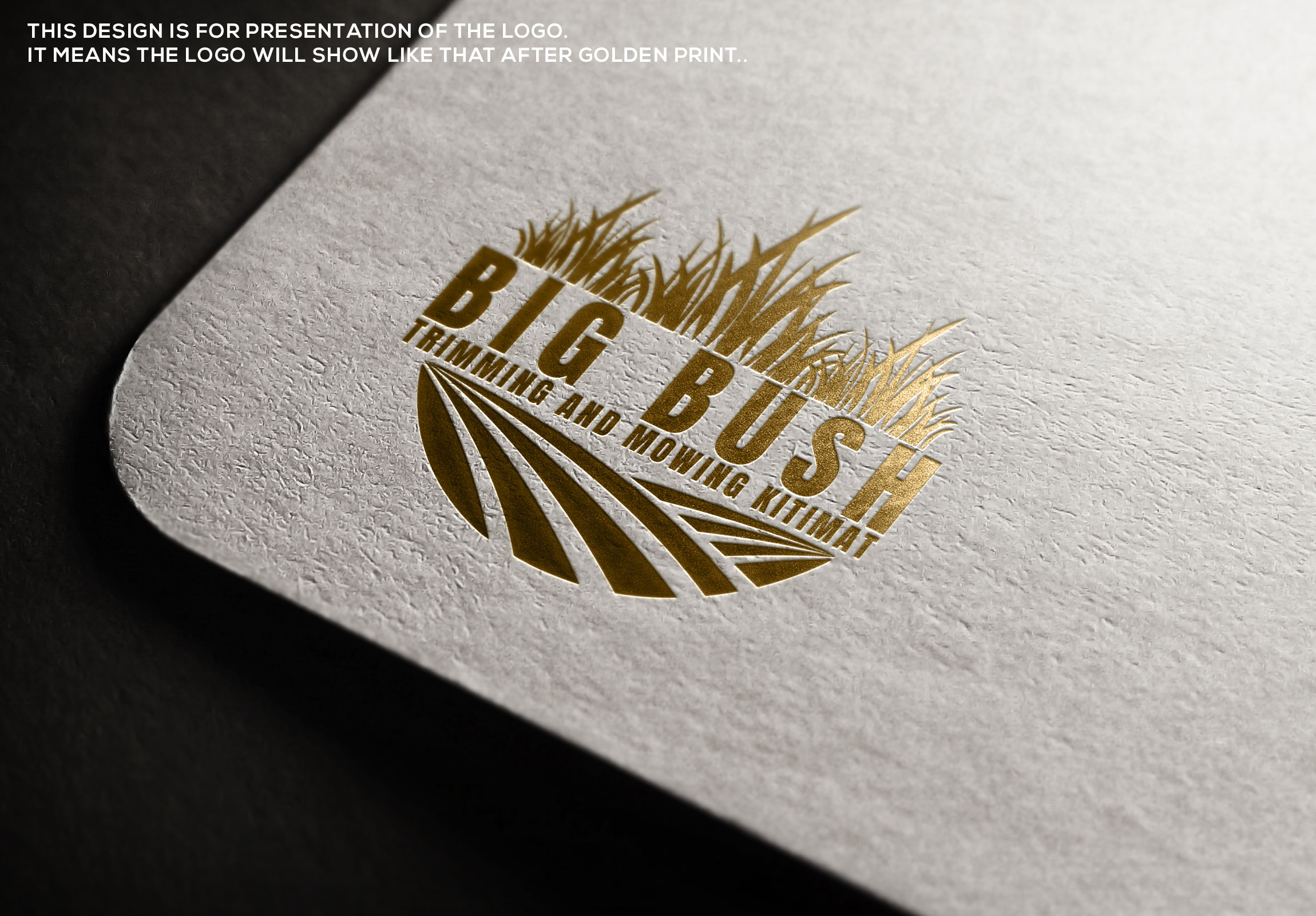 Playful, Personable Logo Design for Big Bush Trimming and Mowing ...