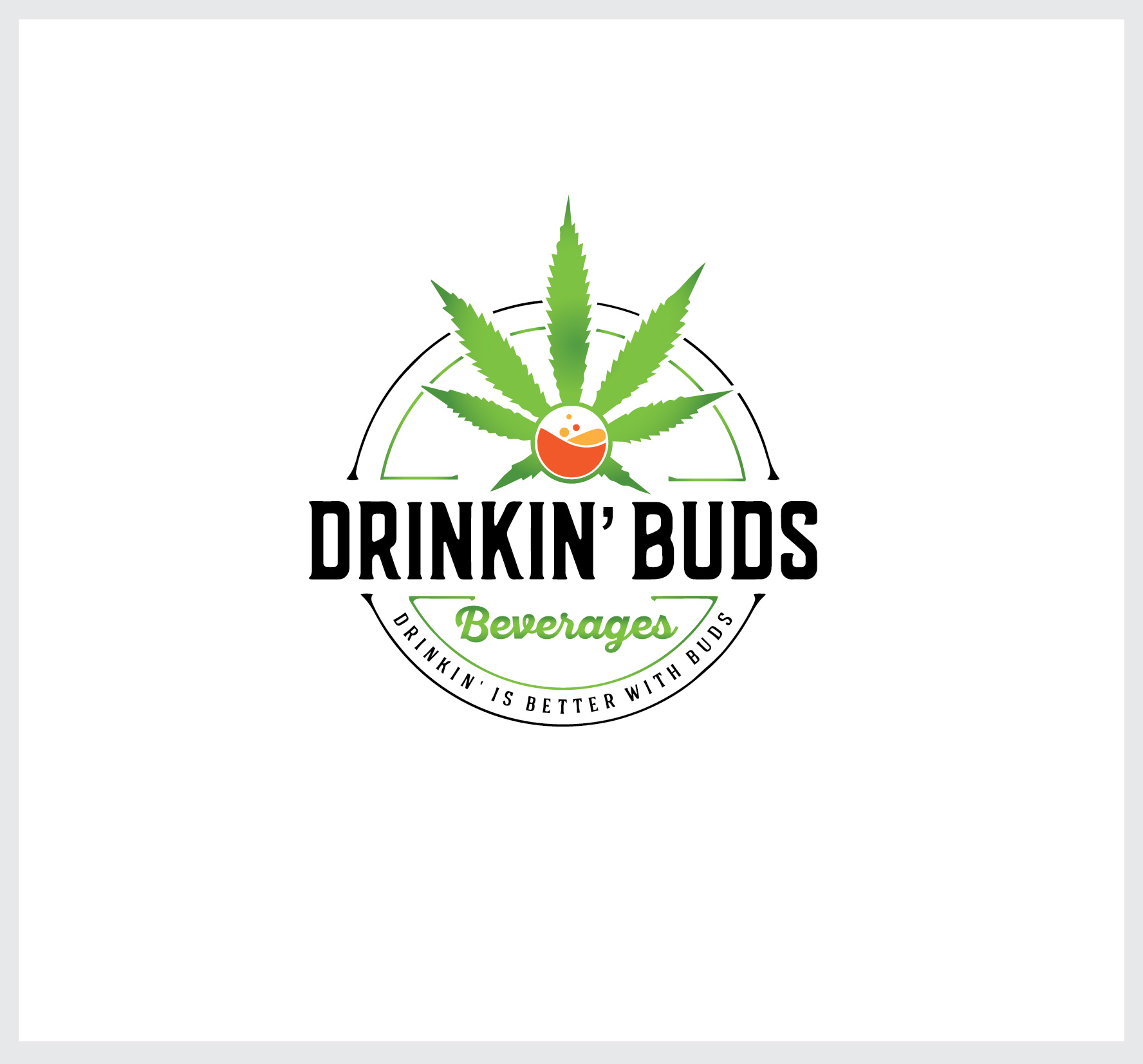 Bold, Playful Logo Design for DRINKIN' BUDS Beverages by angelonyamu ...