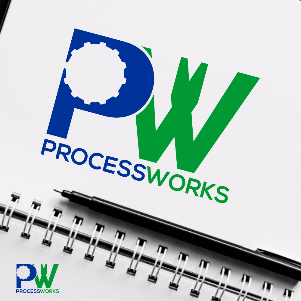 Logo Design for "PW" and PROCESSWORKS underneath it by Gerald Design 3 | Design #29070555