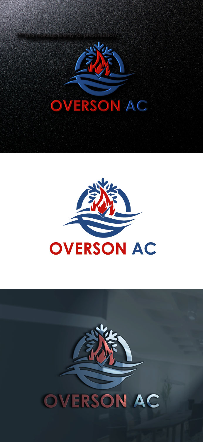 Serious, Bold, Residential HVAC Logo Design for Overson AC by ...