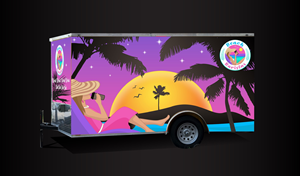 Beach Baristas Coffee Trailer | 21 Car Wrap Designs for a business in ...