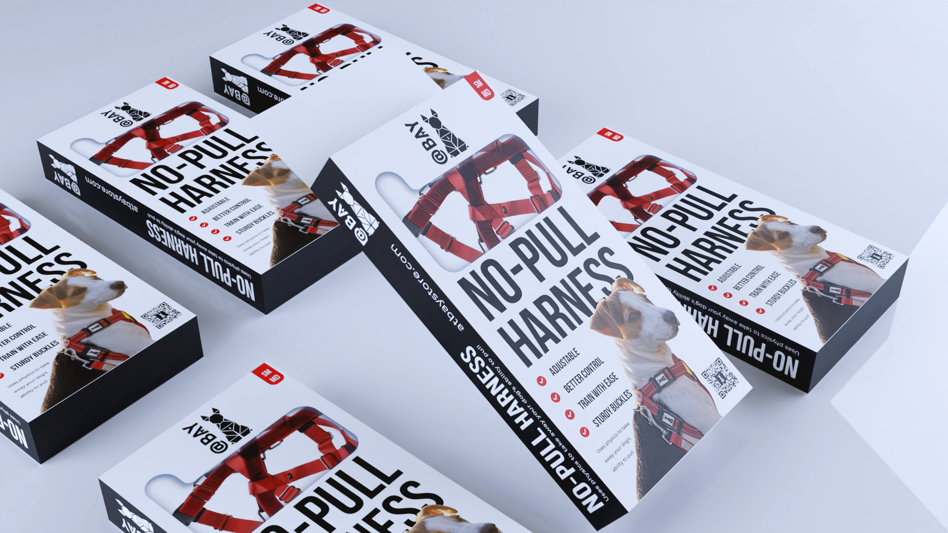 Modern, Colorful, Pet Products: Harnesses/collars/leashes Packaging ...