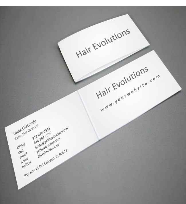 Hair Business Card Design for Hair Evolutions by Eliaz by AwsomeD ...