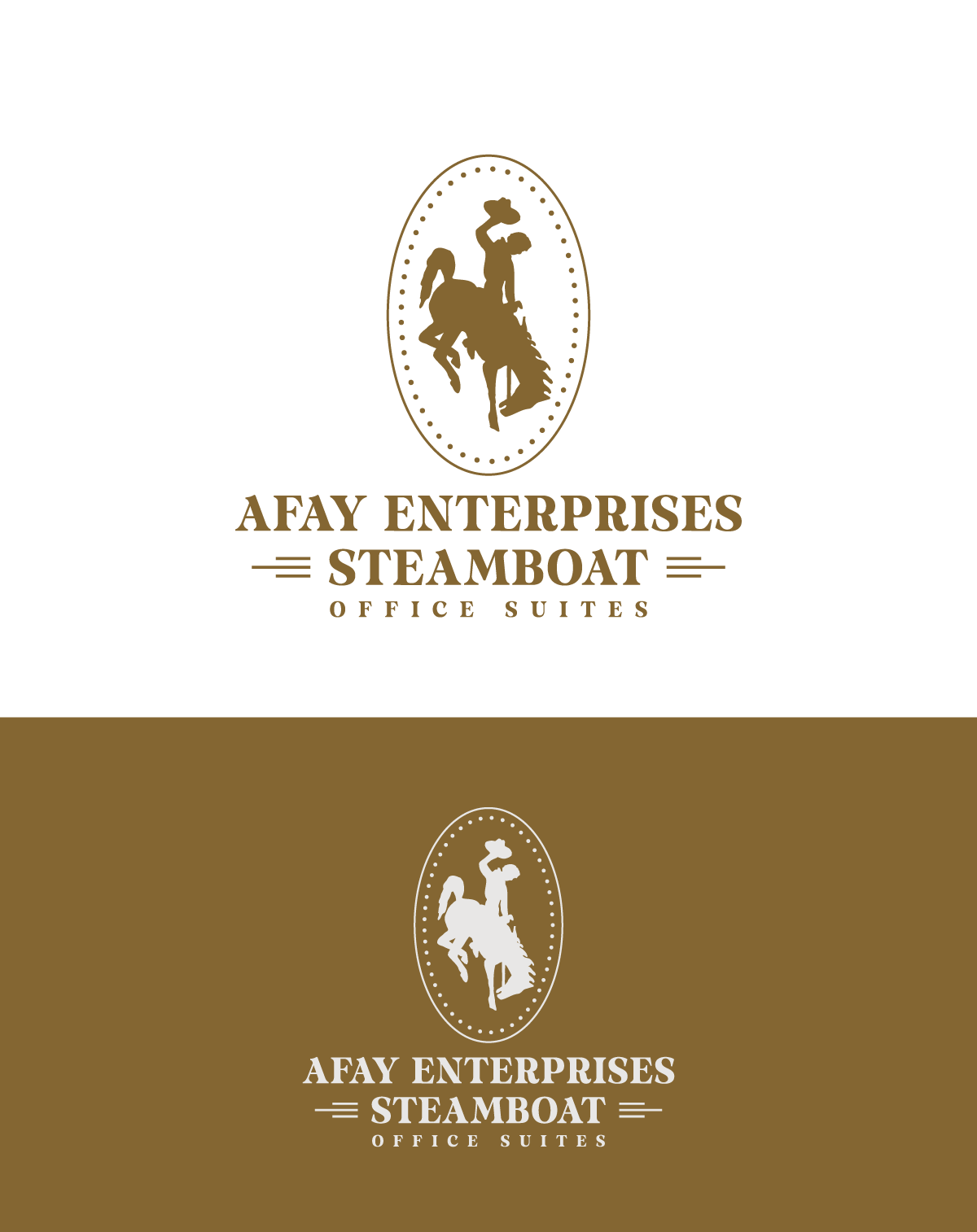 Modern, Professional Logo Design for Afay Enterprises STEAMBOAT Office ...