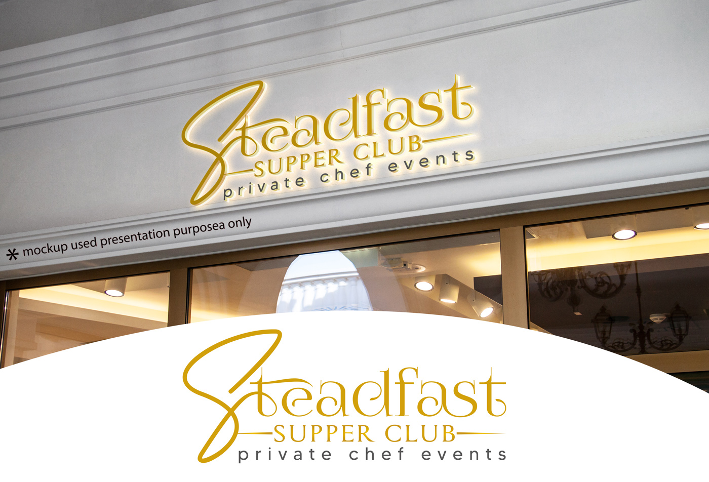 Serious, Upmarket, hospitality Logo Design for "Steadfast Supper Club ...