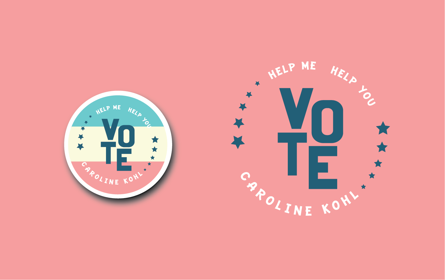 Elegant, Playful Logo Design for Help Me Help You Vote Caroline Kohl by ...