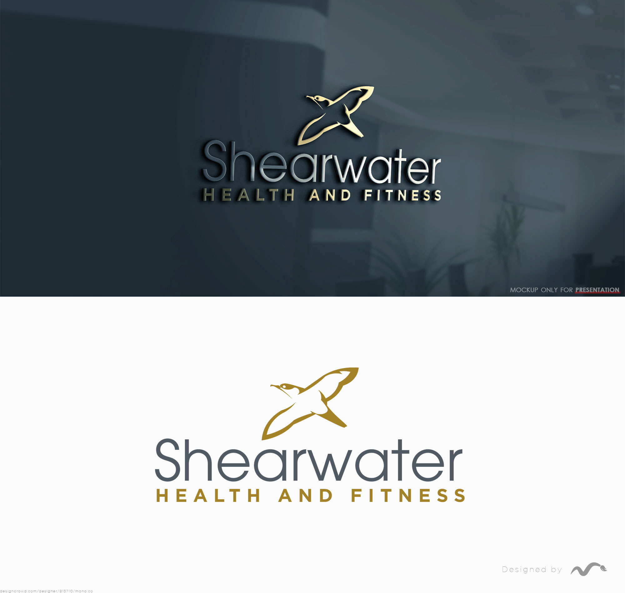 Elegant, Playful, Health and Fitness Logo Design for Shearwater Health ...