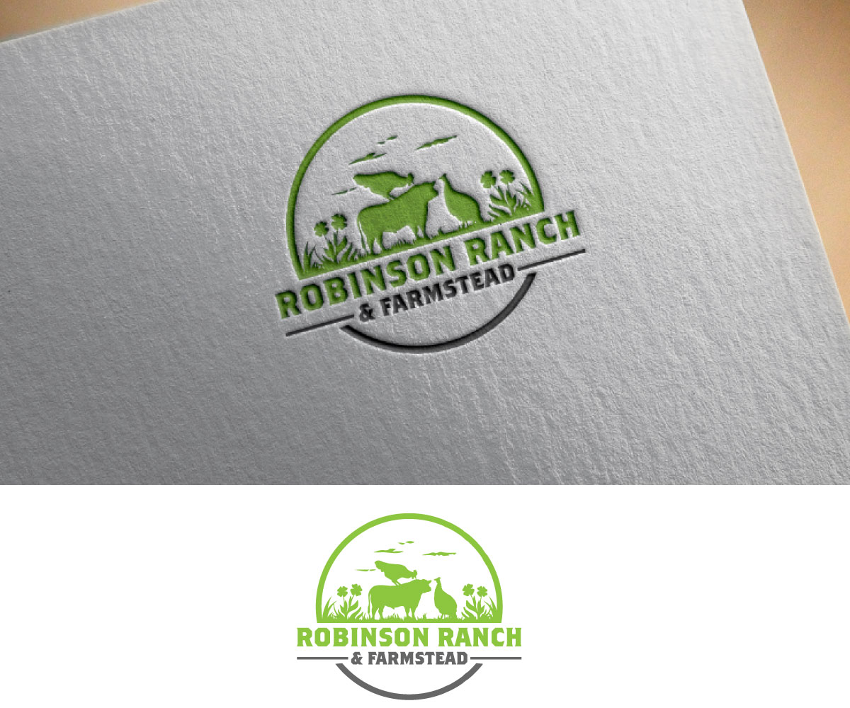 Elegant, Playful Logo Design for Robinson Ranch & Farmstead by rasedulislam | Design #29223252
