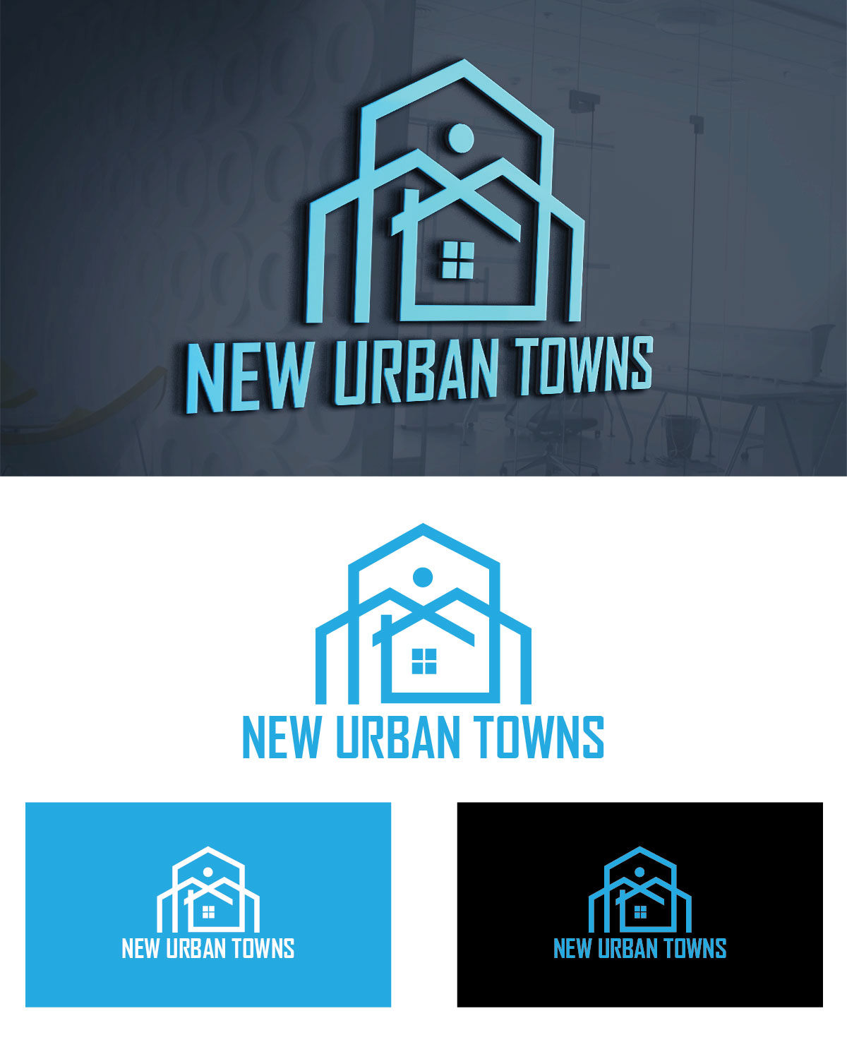 Modern, Upmarket, Real estate Developer Logo Design for New Urban Towns ...