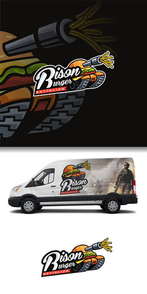 Bison Burger Battalion Food Truck Wrap | 19 Car Wrap Designs for a ...