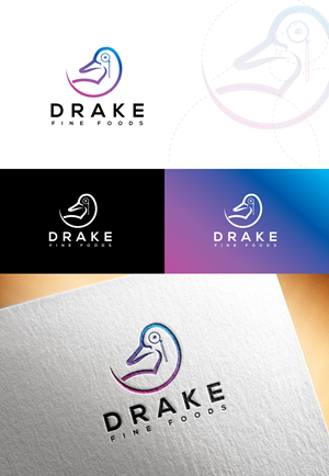 Drake Fine Foods | 77 Logo Designs for Drake